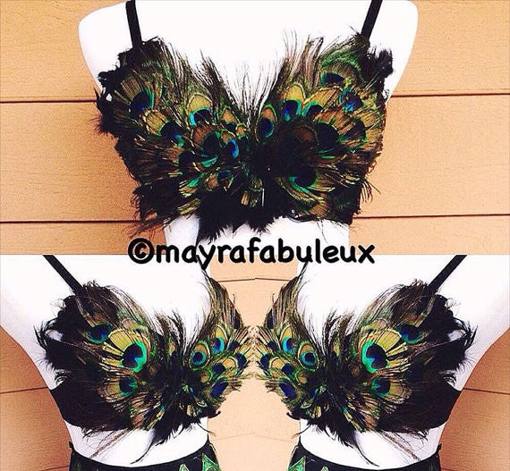 Peacock Feather Bra – mayrafabuleux